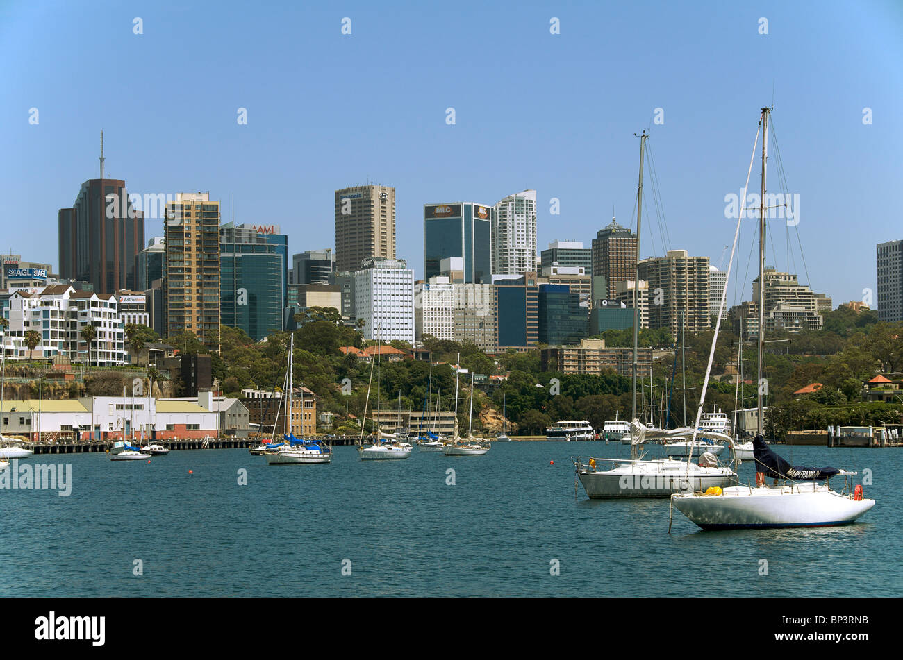 North Sydney from Kurraba Point Sydney NSW Australia Stock Photo - Alamy