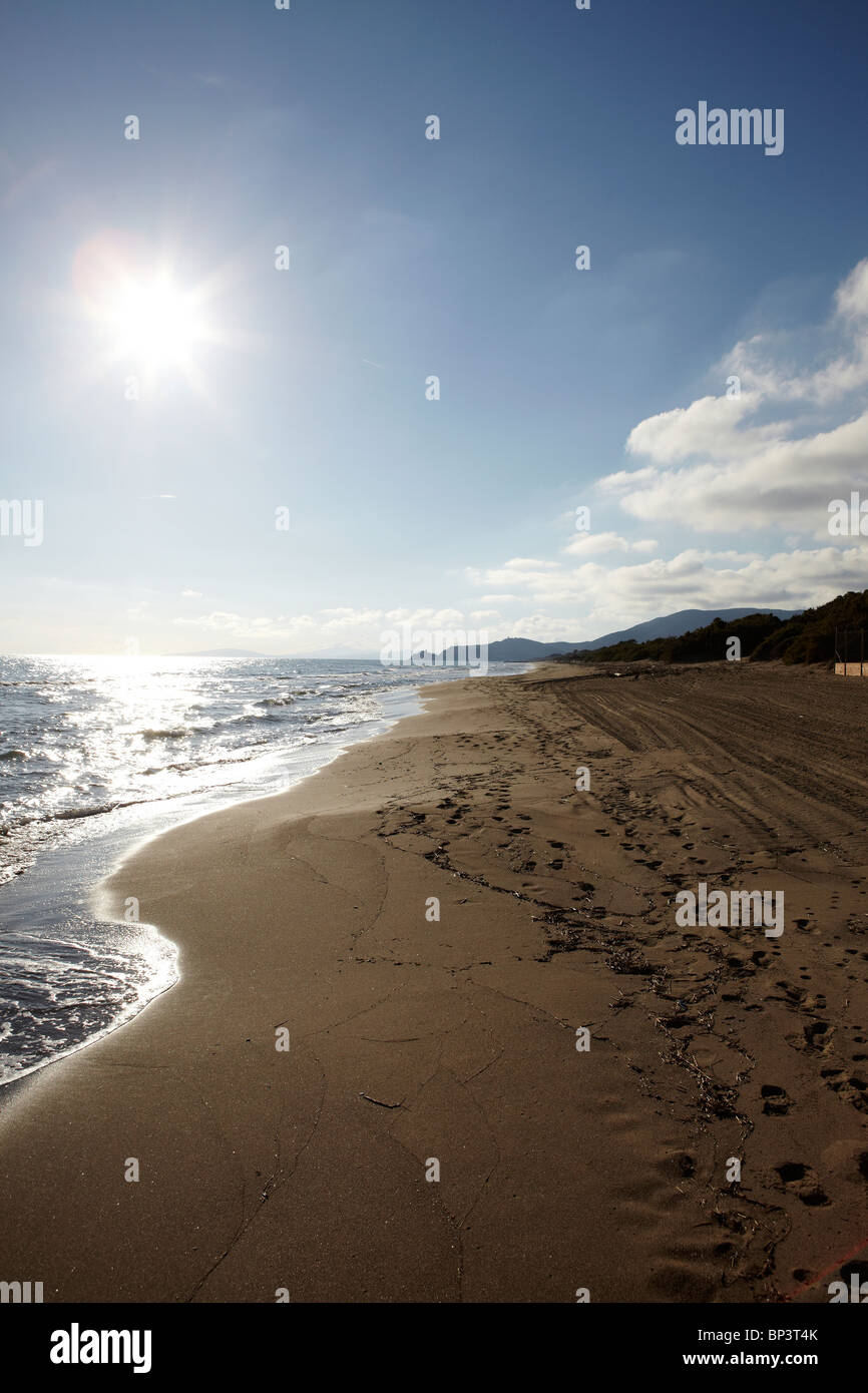 Beautiful beach in Follonica, Italy Stock Photo - Alamy
