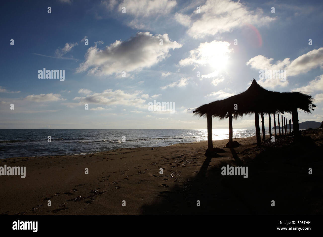 Beach hut in Follonica, Italy Stock Photo - Alamy
