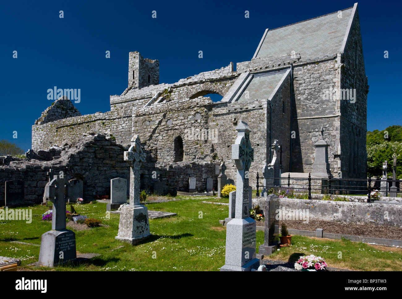 Corcomroe Abbey (Mainistir Chorco Modhruadh) and graveyard; an early ...