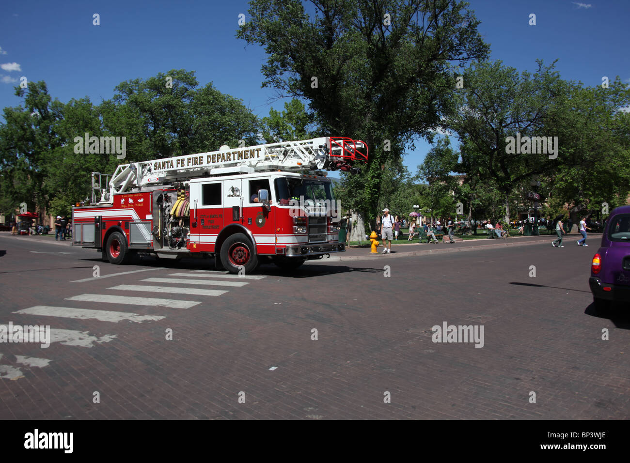 Santa Fe Fire Department Truck in Santa Fe, New Mexico, June 11, 2010 ...