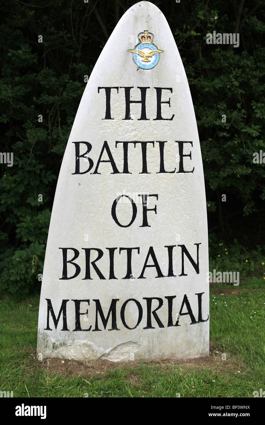 Battle of Britain Memorial in Kent entrance stone shaped like a ...