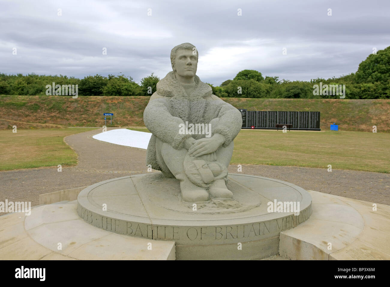 The official Battle of Britain Memorial at Capel-le-Ferne, Kent Stock ...