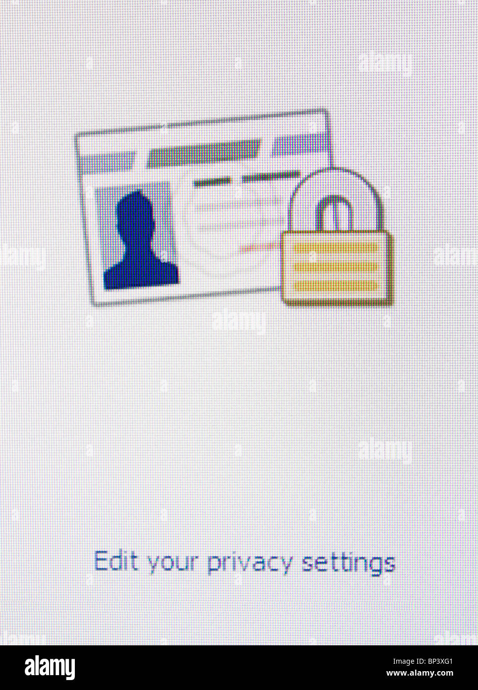 facebook security icon logo Stock Photo - Alamy