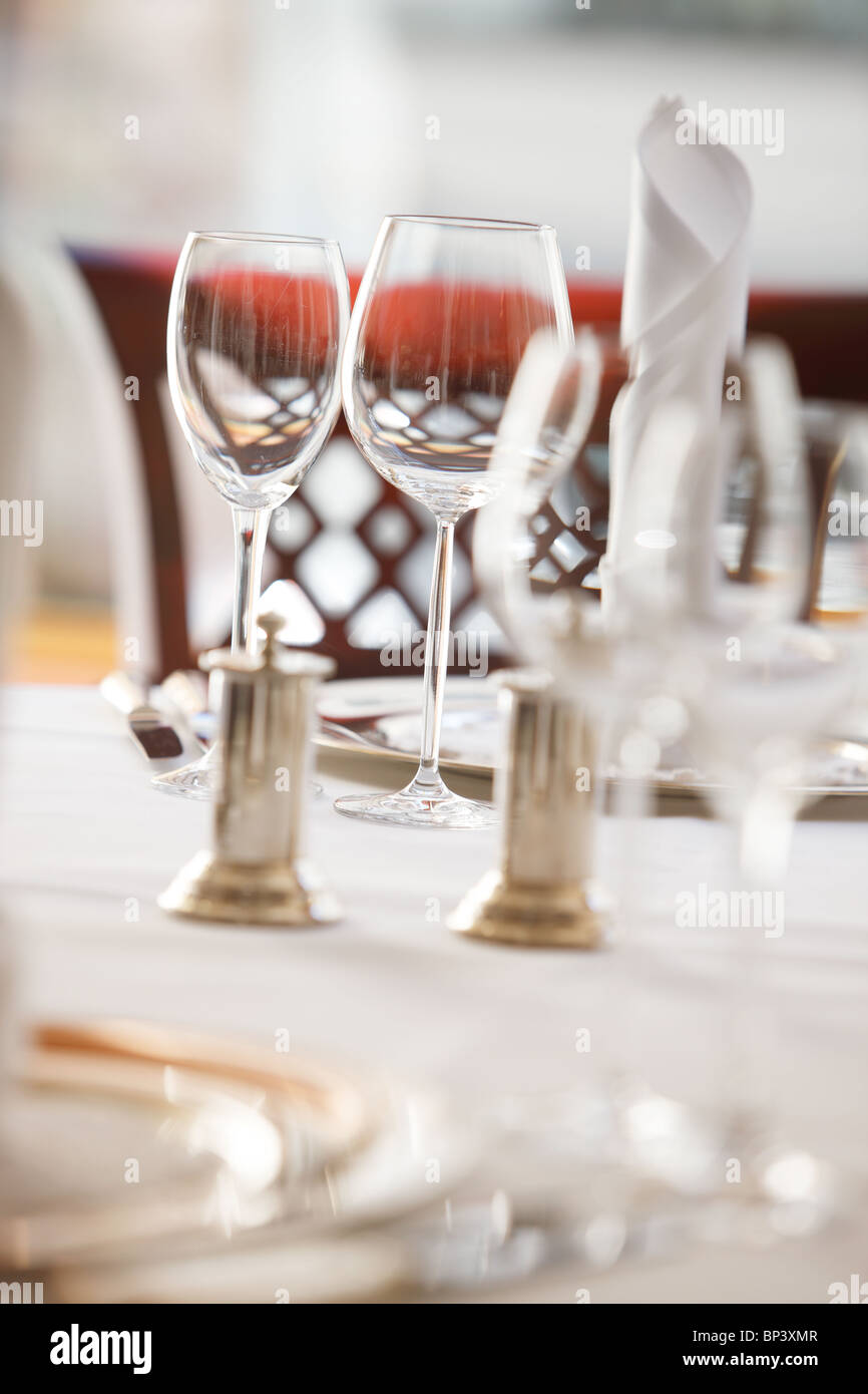 A table set in a restaurant, Berlin, Germany Stock Photo - Alamy