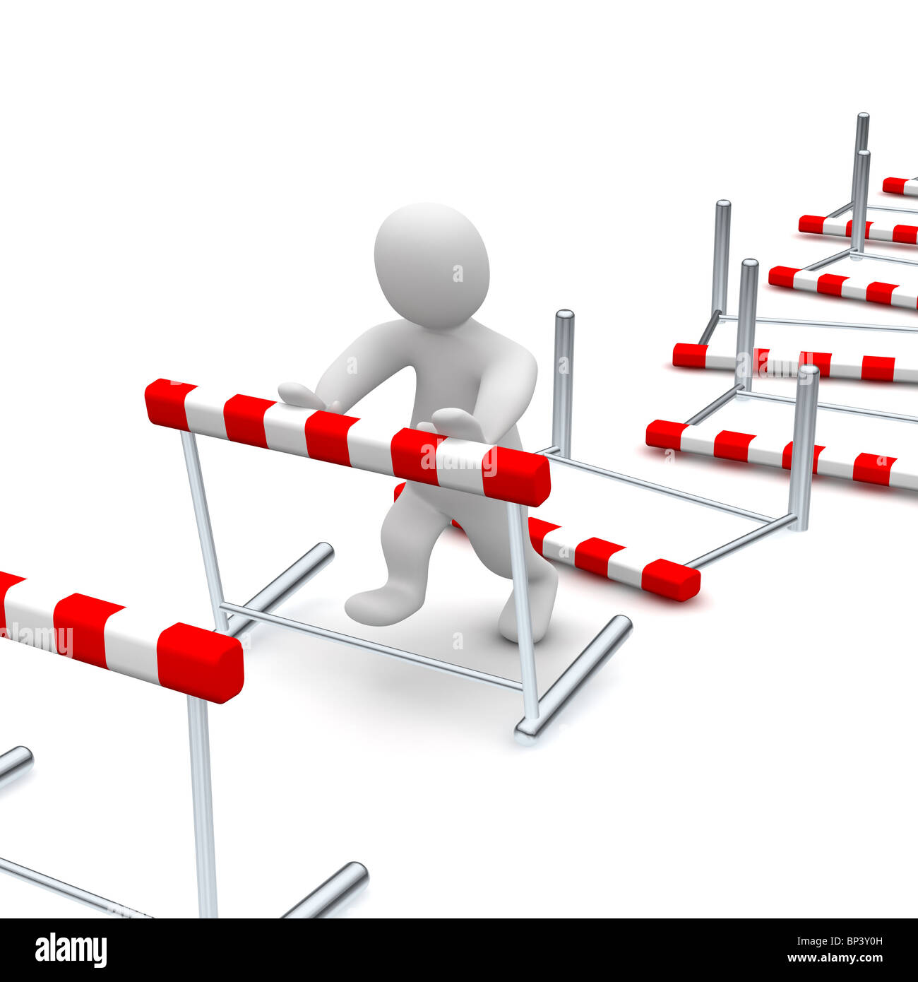 Overcome hurdles Cut Out Stock Images & Pictures - Alamy