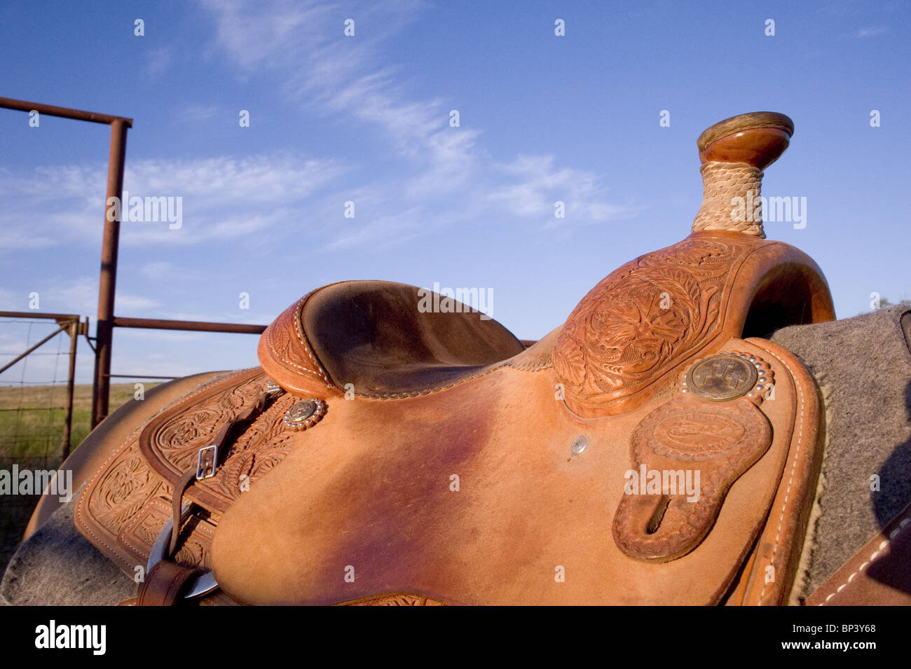 Saddle Western Style Stock Photo - Alamy
