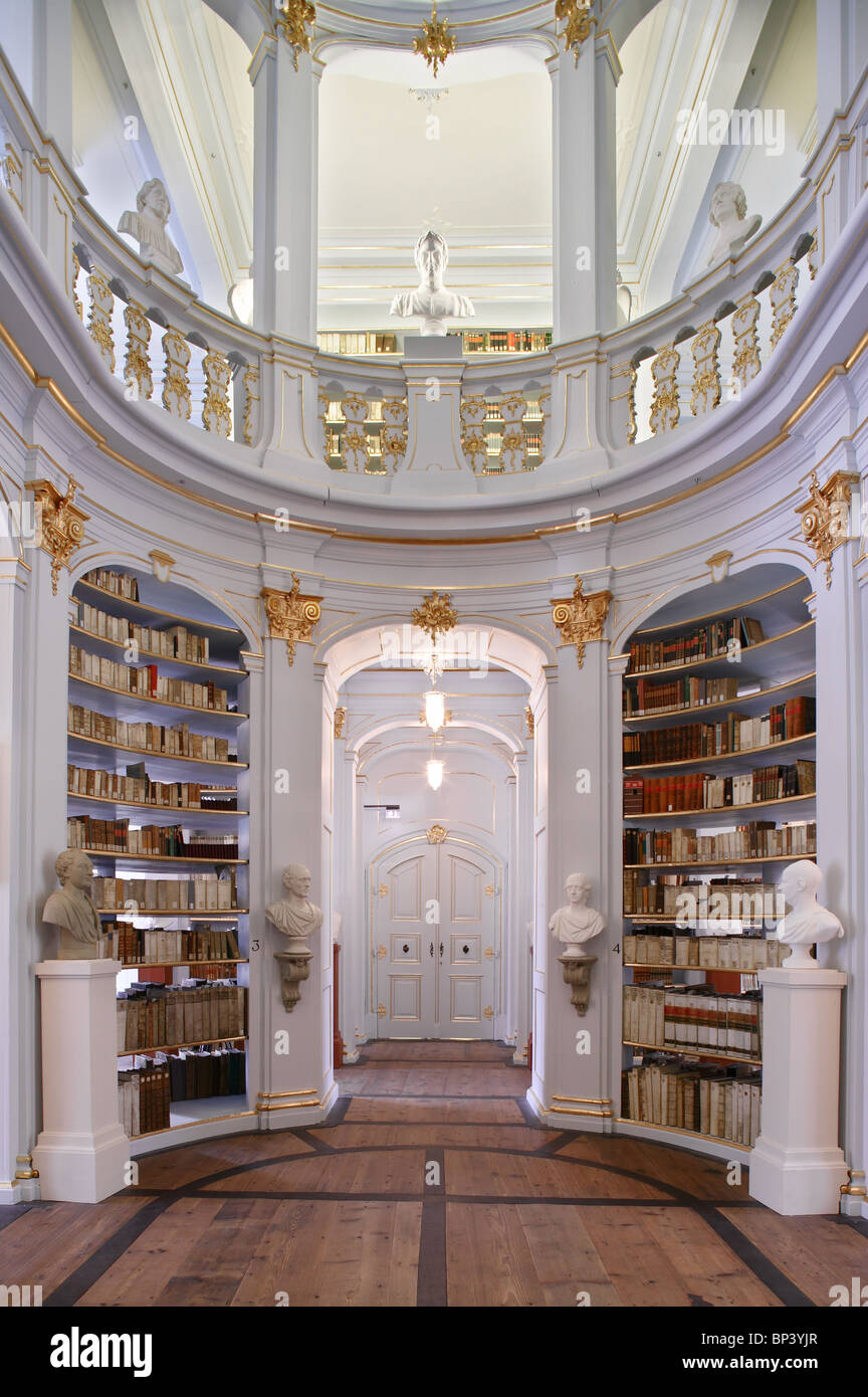 Rococo room inside the Duchess Anna Amalia Library in Weimar, Germany ...