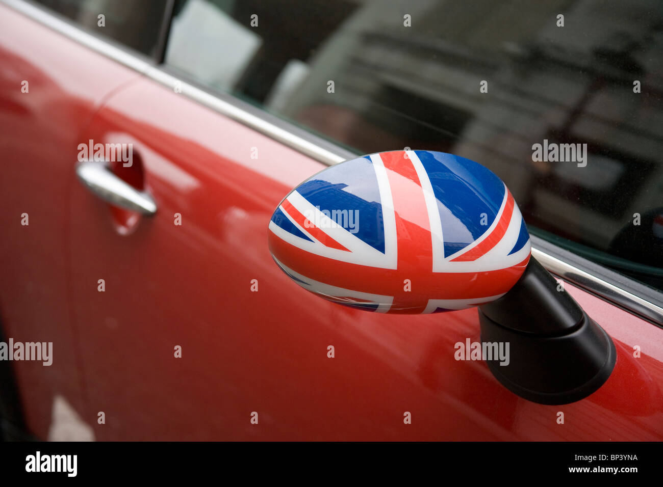 Car mirror union jack car mirror union jack hi-res stock photography ...