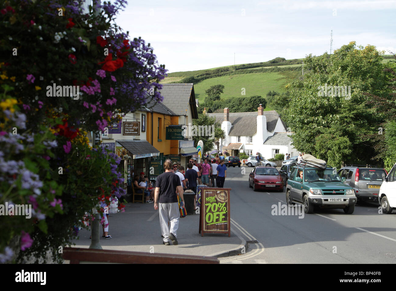 Croyde Village, Devon, England, UK Stock Photo - Alamy