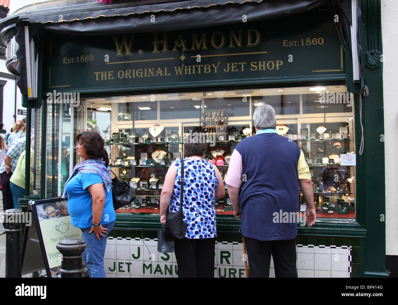 The original Whitby jet shop, Whitby, North Yorkshire, England, U.K ...