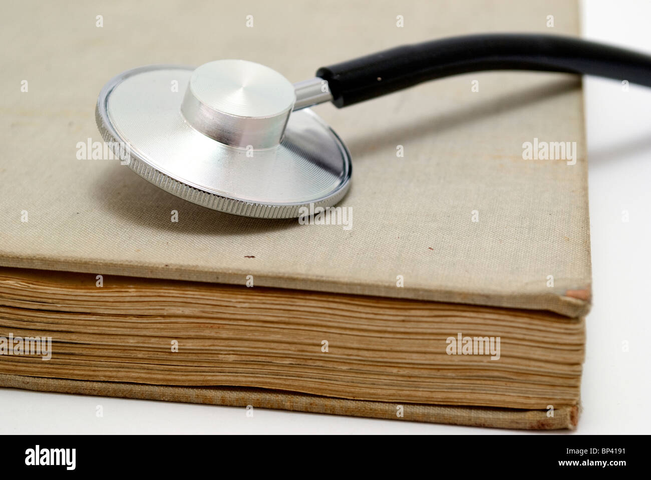 stethoscope over book Stock Photo - Alamy