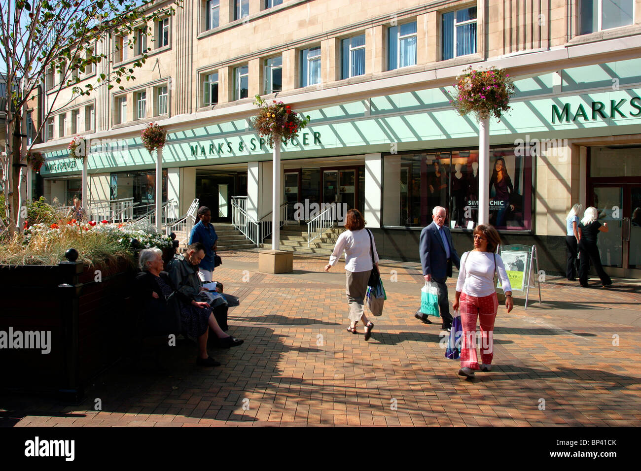 Stockport Merseyway Shopping Precinct Town High Resolution Stock ...
