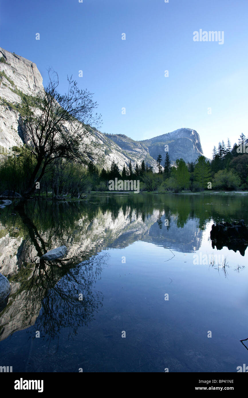 Mirror lake Yosemite national park California Stock Photo - Alamy