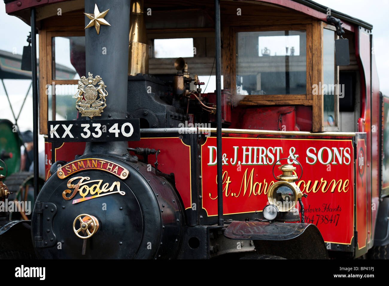1929 Foden Tractor 'Samantha' Steam engine at an english steam fair ...