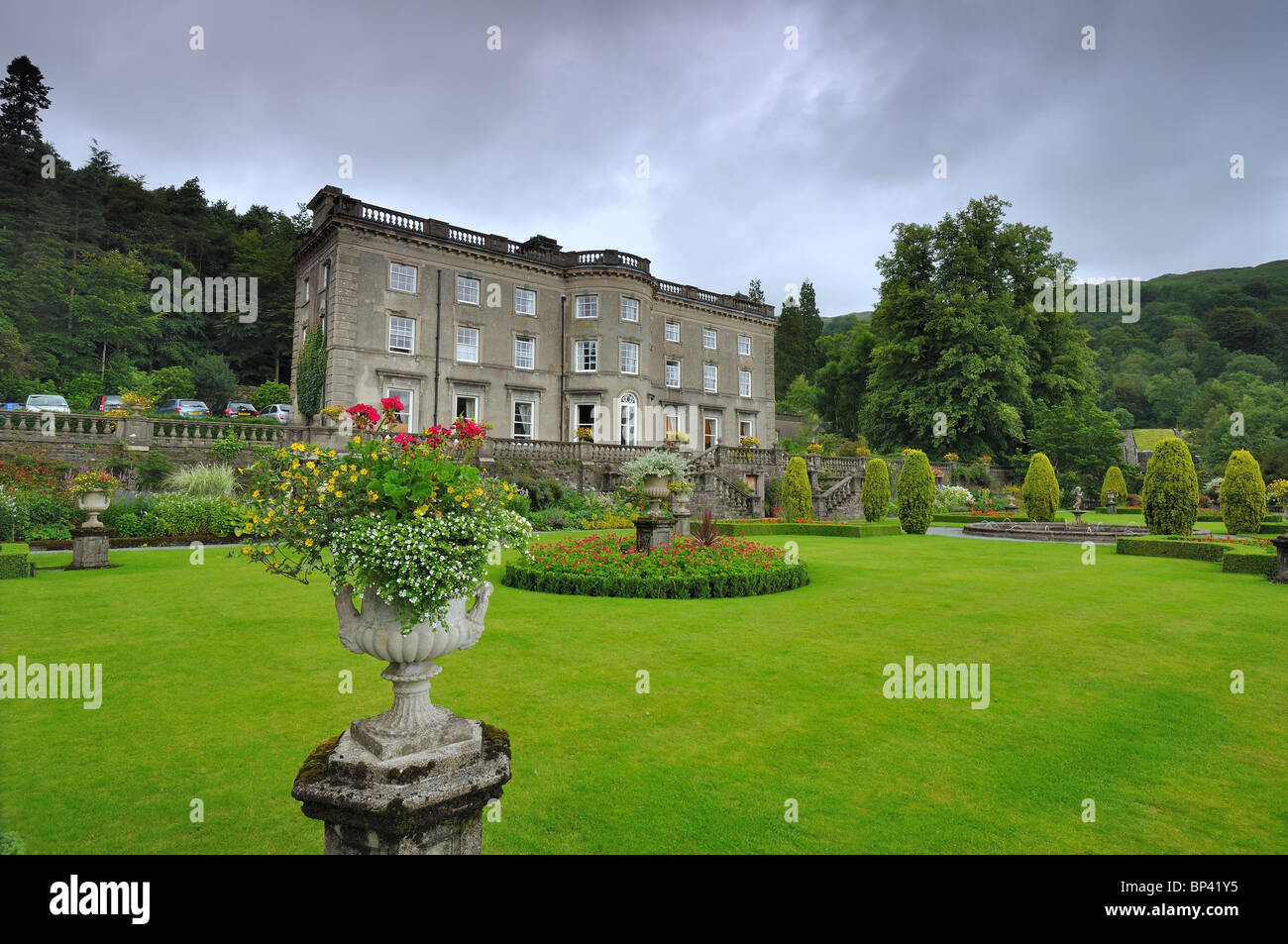 Rydal Hall & gardens Rydal, near Ambleside Lake District Stock Photo ...