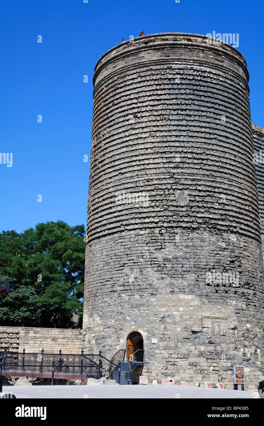 Azerbaijan - Baku - Maiden's Tower in Baku Old Town Stock Photo - Alamy