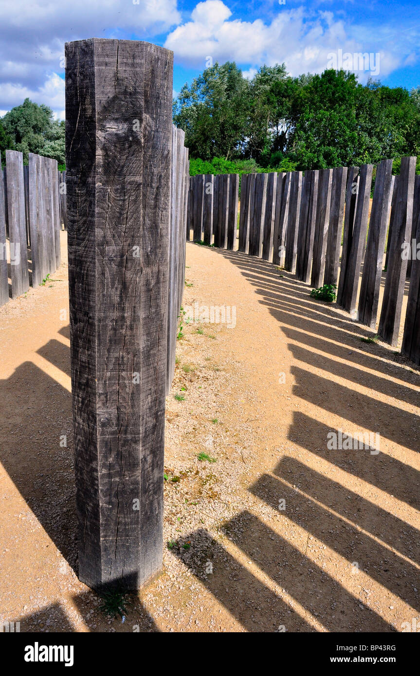 Labyrinth in Priory Park, Bedford, England Stock Photo - Alamy