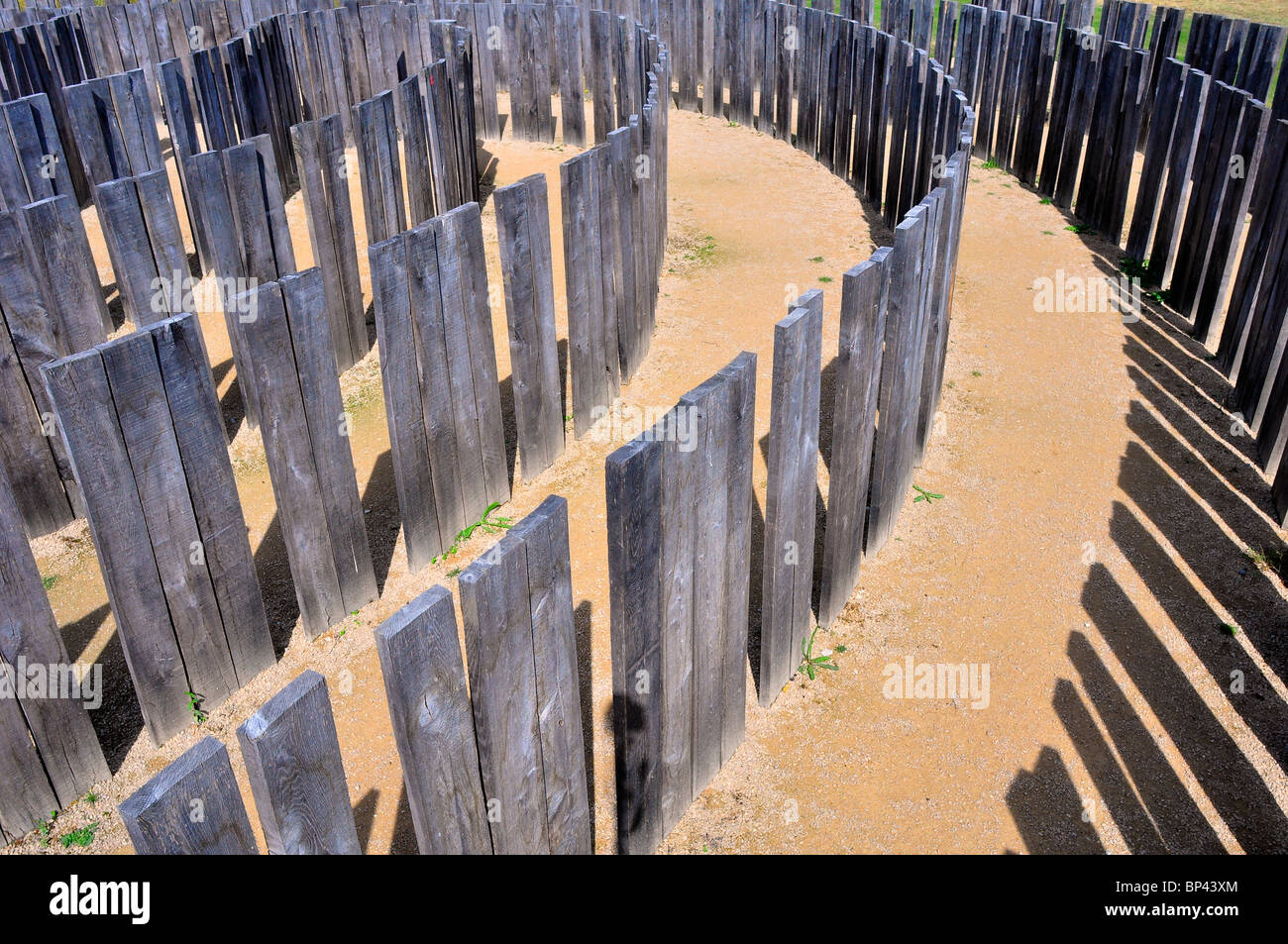 Labyrinth in Priory Park, Bedford, England Stock Photo - Alamy