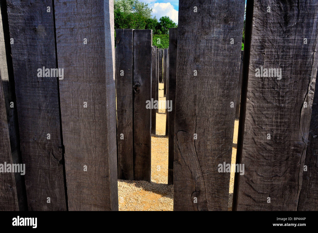 Labyrinth in Priory Park, Bedford, England Stock Photo - Alamy