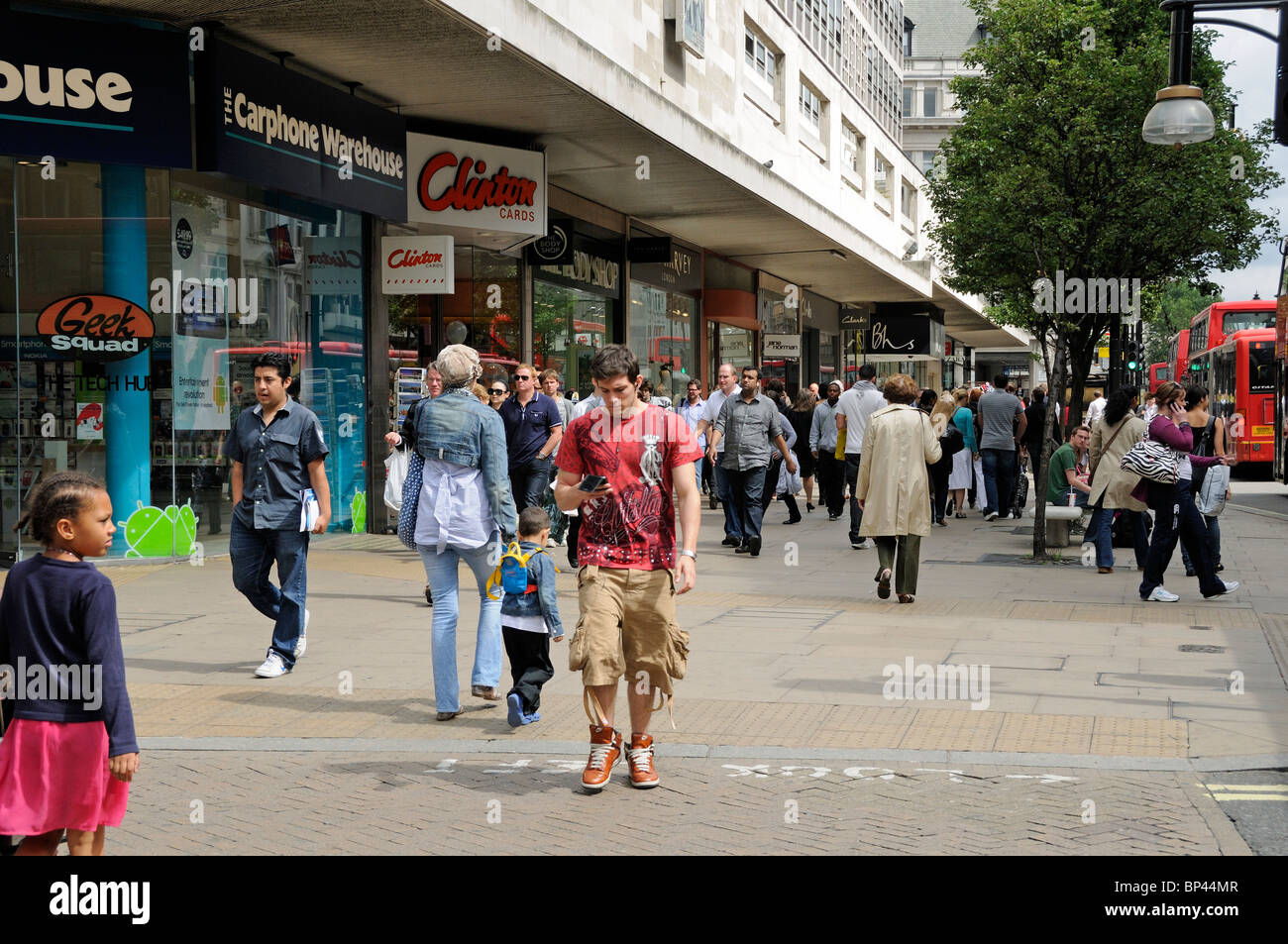 People Oxford Street London England Britain UK Stock Photo - Alamy