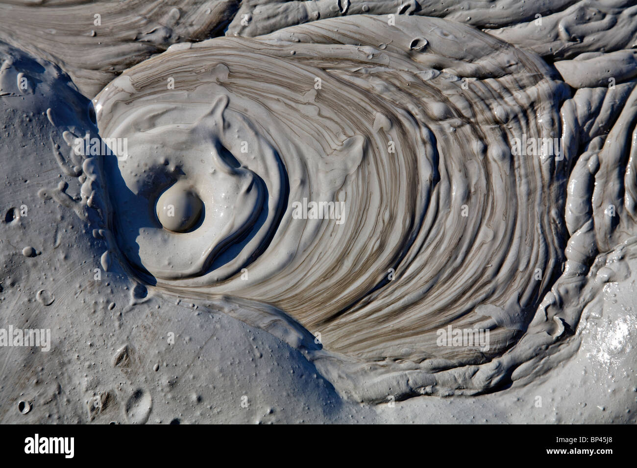Azerbaijan - Qobustan - bubbling mud volcano Stock Photo - Alamy