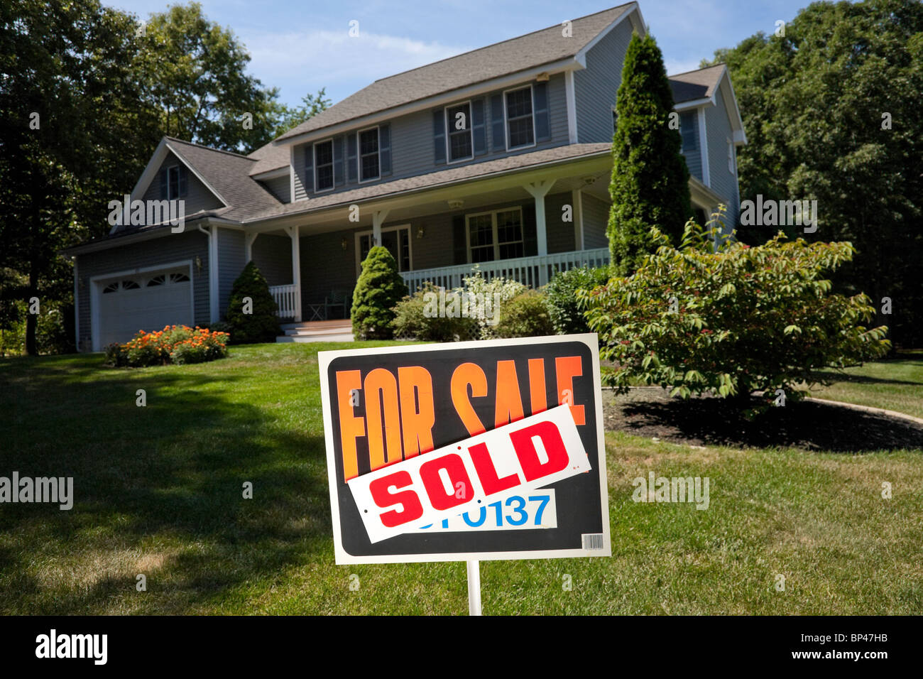 Real Estate Sold Sign Mansion