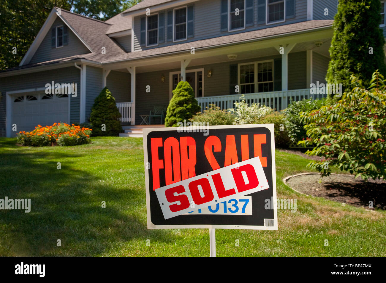Real Estate Sold Sign Mansion