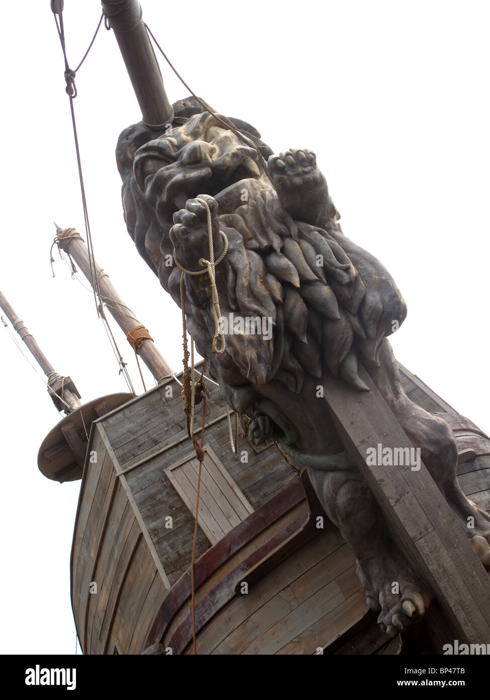 Mock pirate ship at amusement park Stock Photo - Alamy