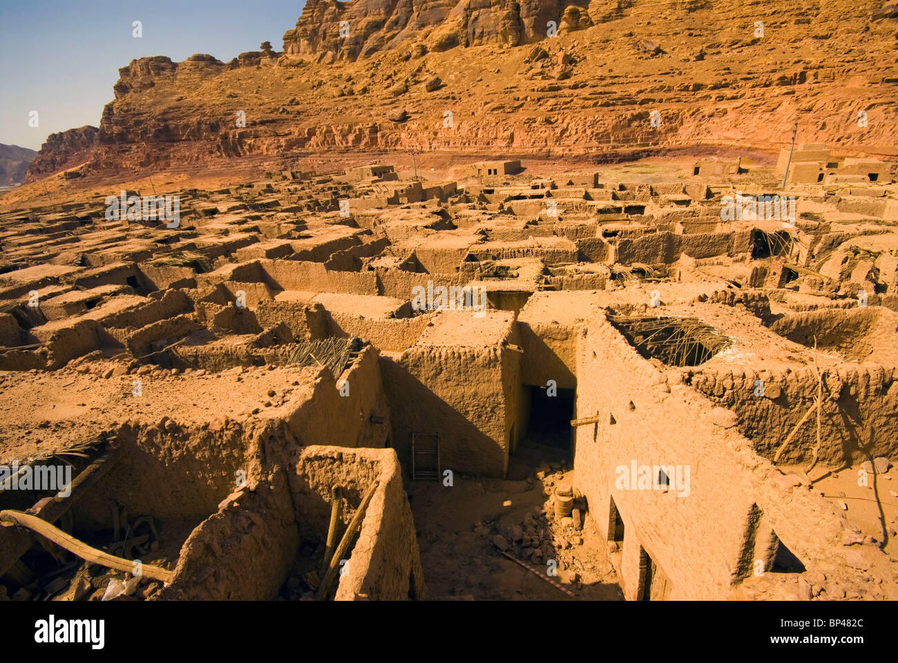 Saudi Arabia, Al-Ula, view of the old town, now abandoned Stock Photo ...