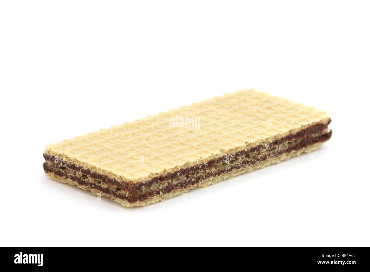 Single crunchy filled wafers with cream Stock Photo - Alamy