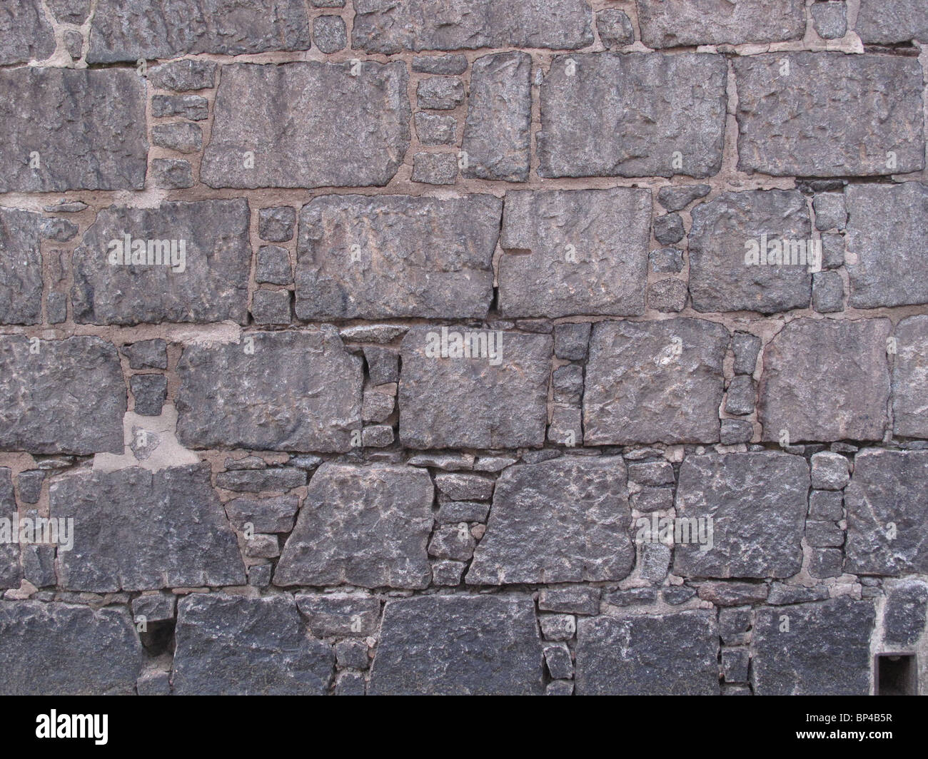 Granite wall - frontal view Stock Photo - Alamy