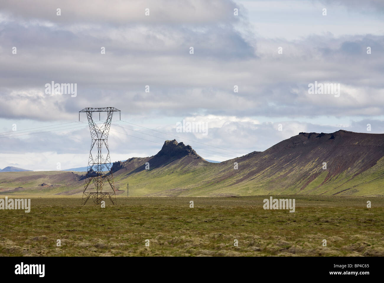 Iceland pylons landscape hi-res stock photography and images - Alamy