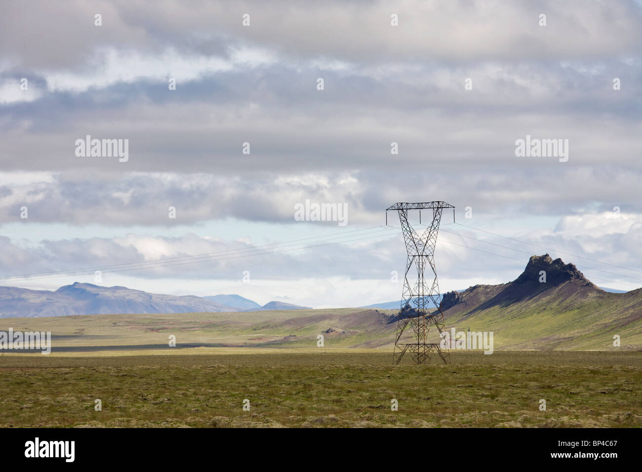 Electricity pylons in iceland hi-res stock photography and images - Alamy