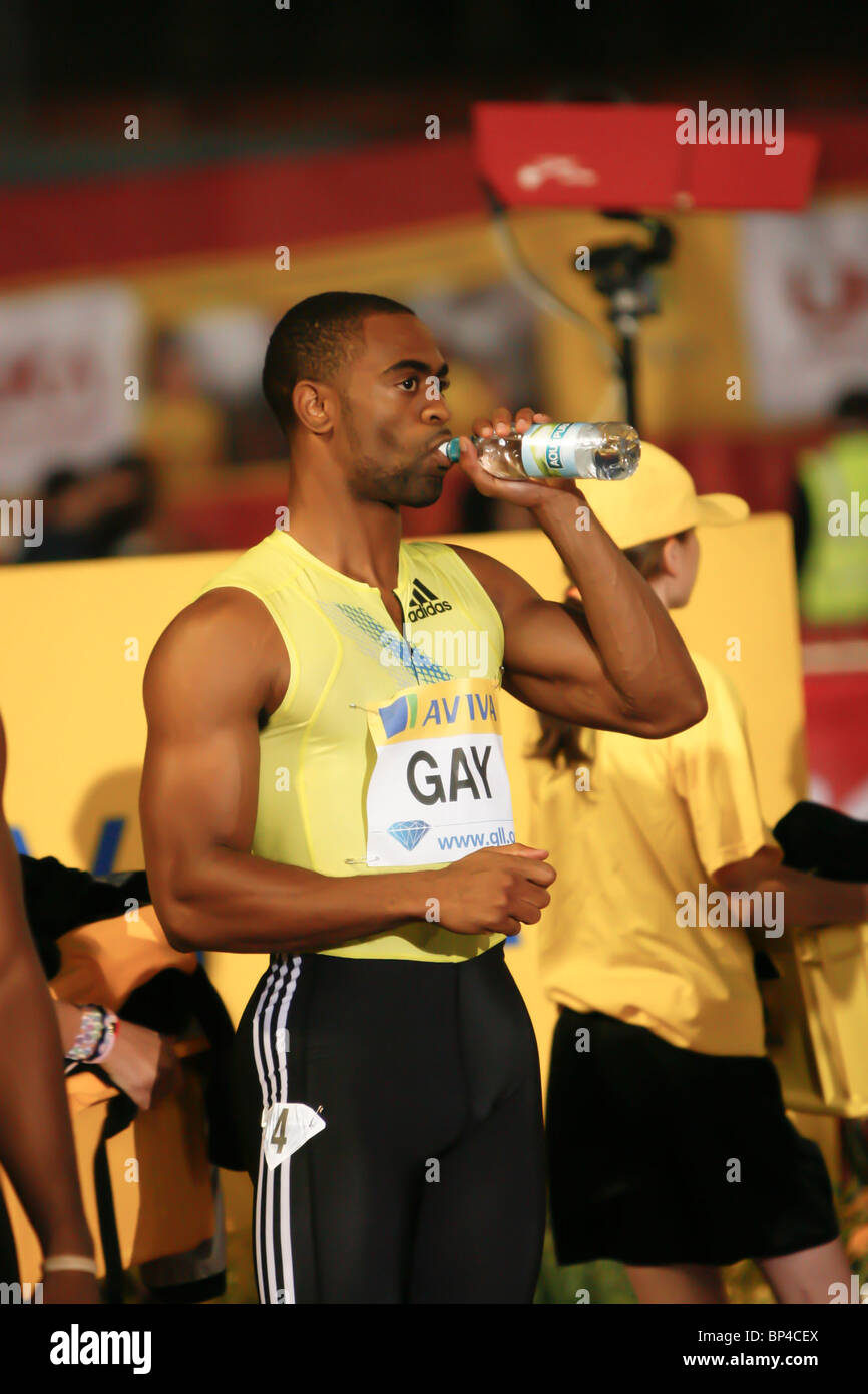 Tyson Gay at the Aviva Athletics Grand Prix London Stock Photo - Alamy