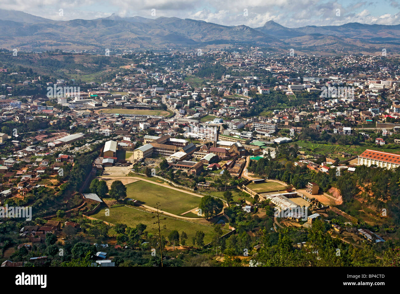 Overview of Fianarantsoa city, south-central Madagascar Stock Photo - Alamy