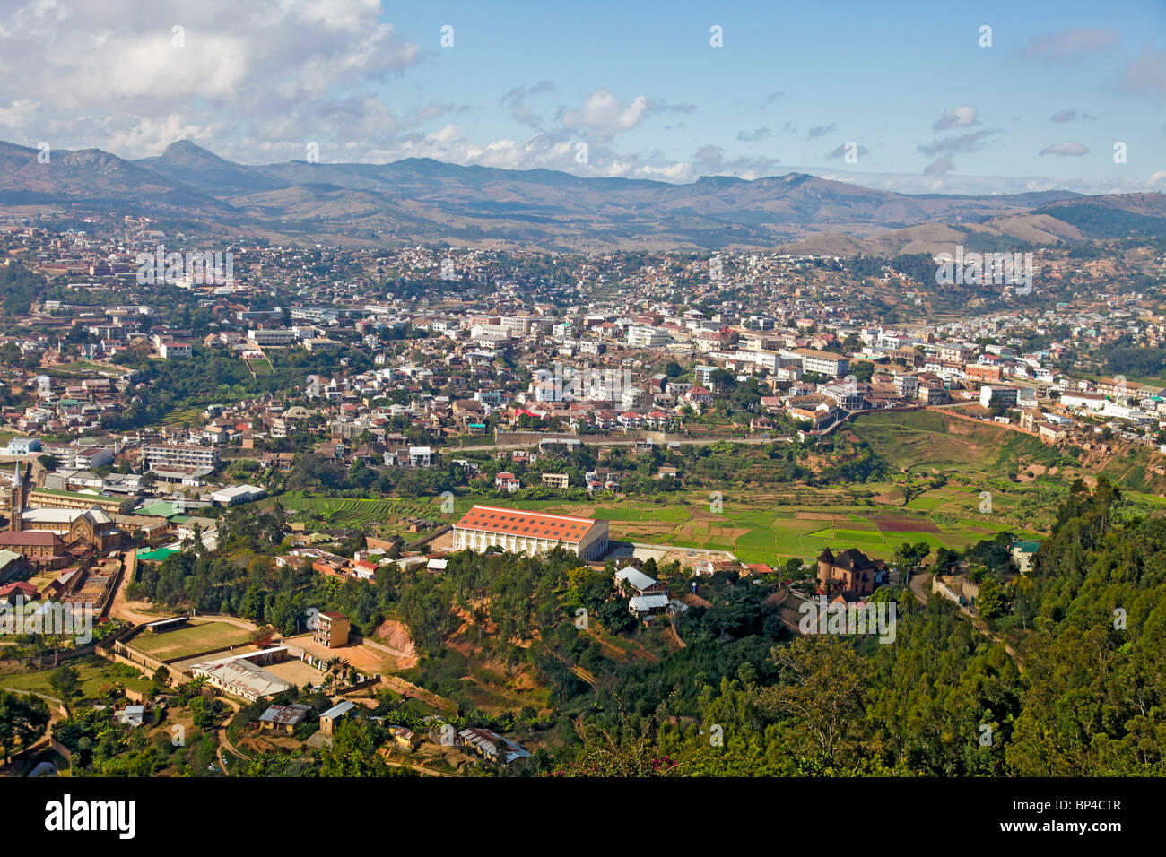 Overview of Fianarantsoa city, south-central Madagascar Stock Photo - Alamy