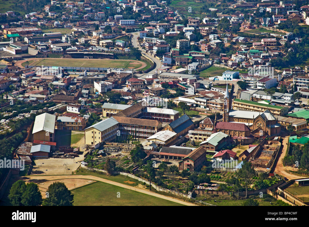 Overview of Fianarantsoa city, south-central Madagascar Stock Photo - Alamy