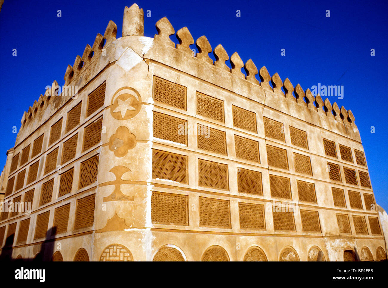 Naqsh, decorative work on a former merchant's house in Muharraq ...