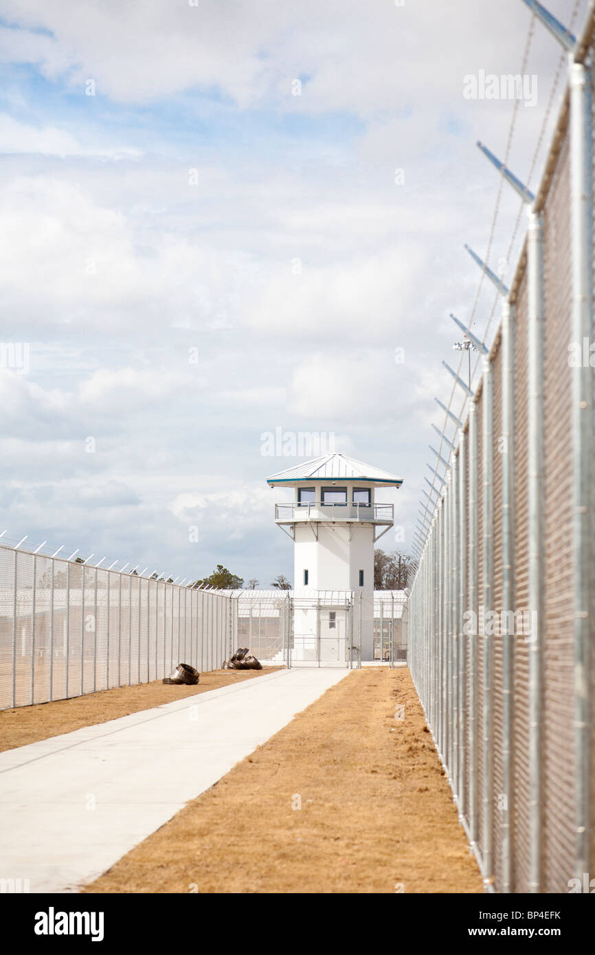 Prison guard tower hi-res stock photography and images - Alamy