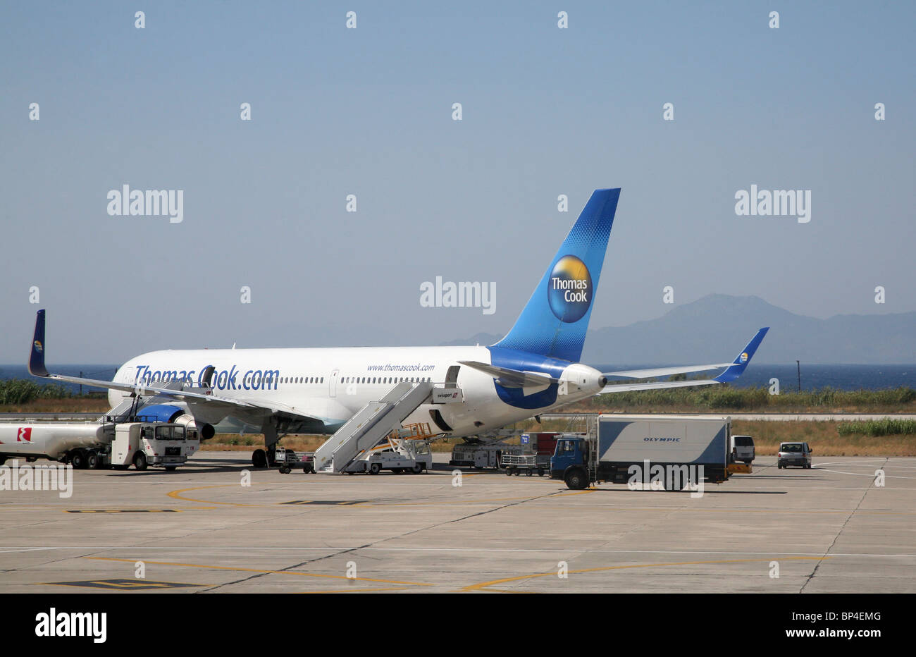 Thomas Cook plane Stock Photo - Alamy