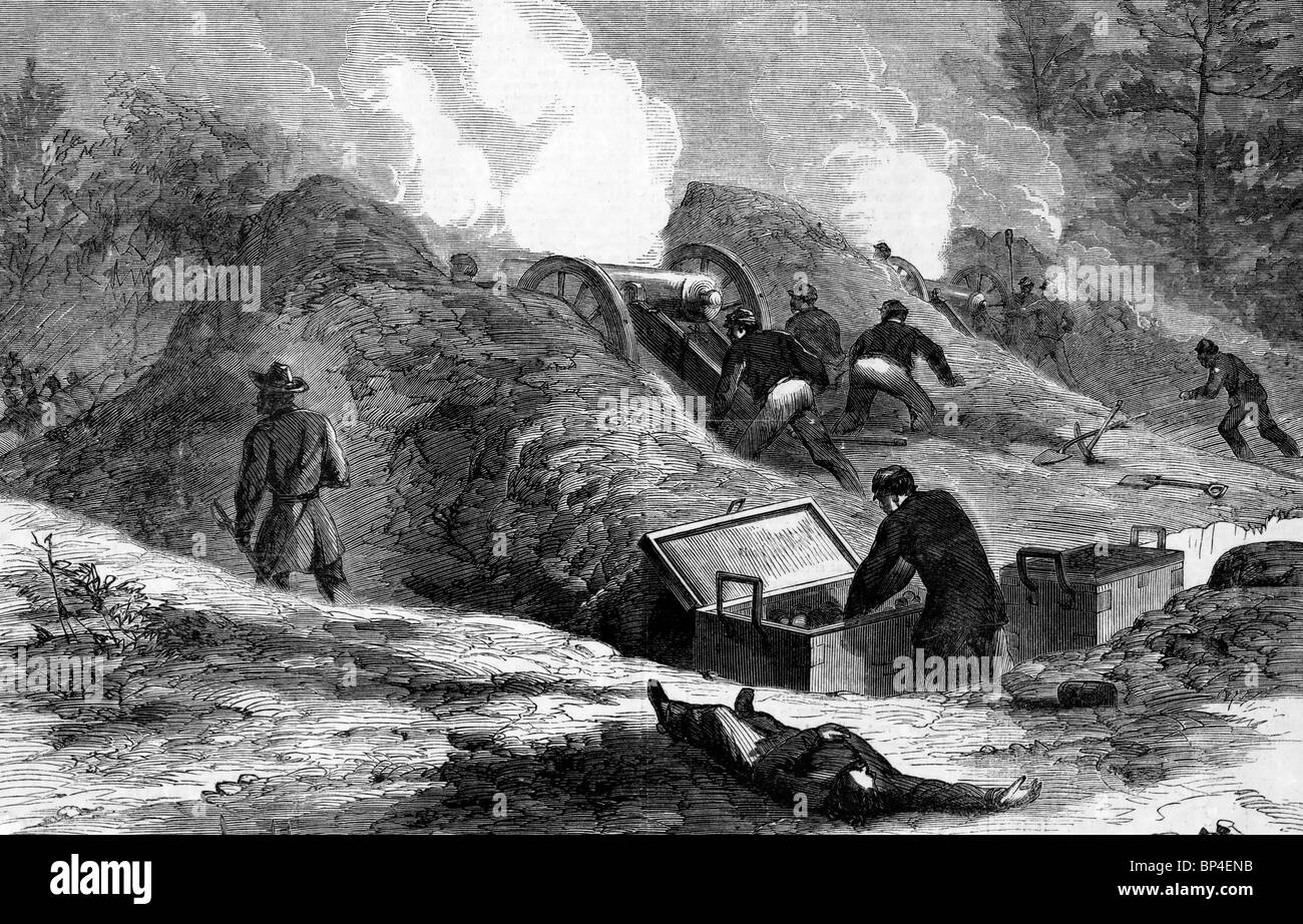 Civil war trench america Black and White Stock Photos & Images - Alamy