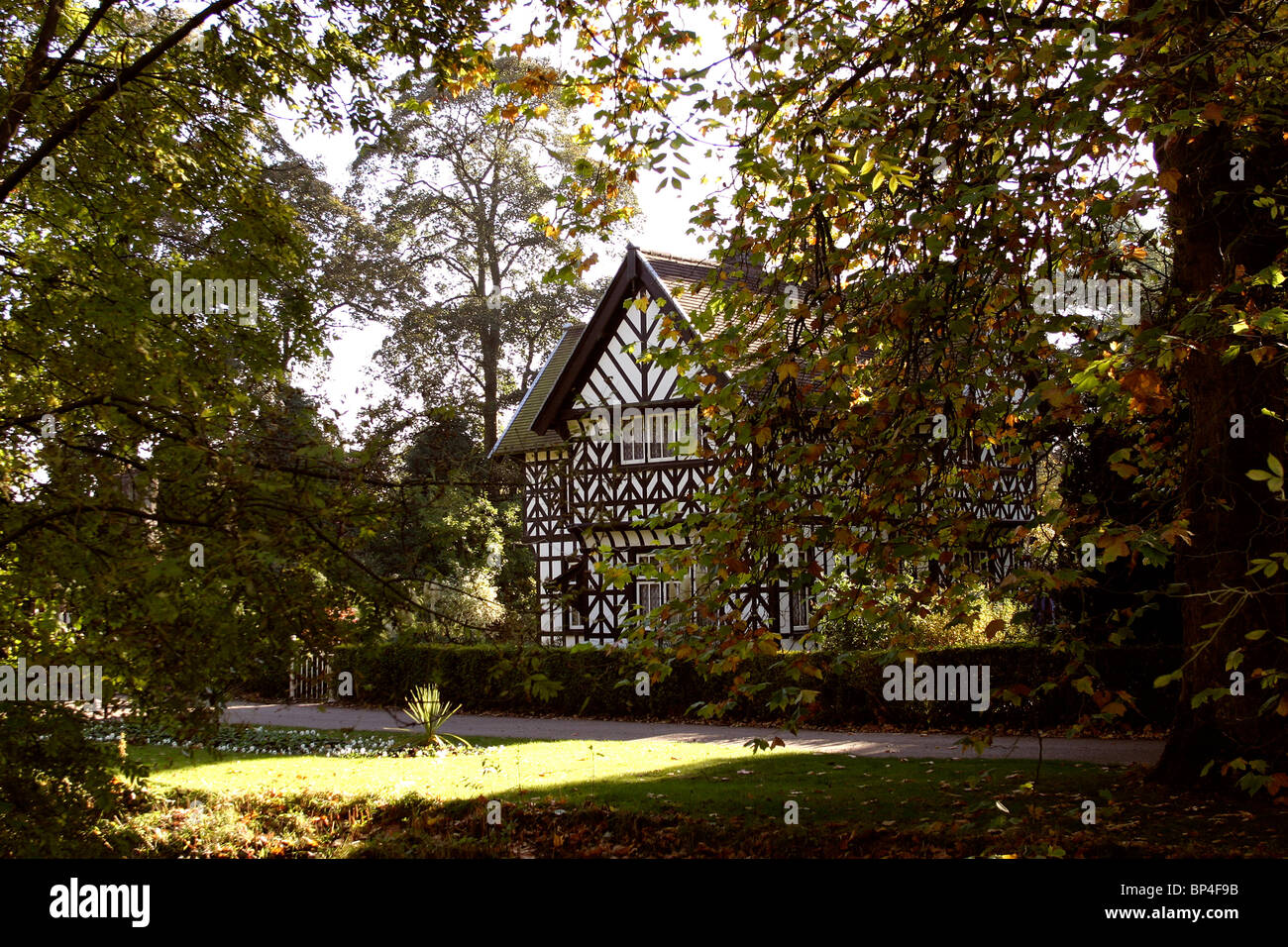 UK, England, Cheshire, Stockport, Bramall Hall, Bramhall Park ...