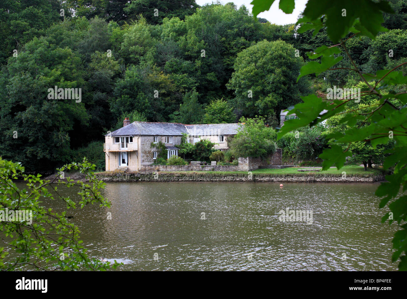 River side Residence Lerryn Cornwall Stock Photo - Alamy