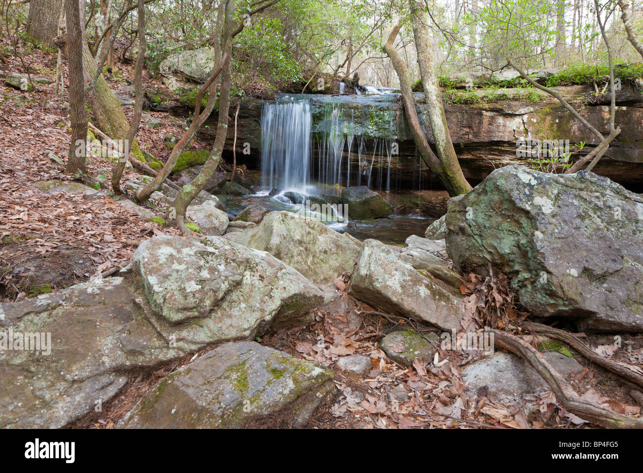 Fort Payne, AL - Apr 2009 - Waterfall in DeSoto State Park at Fort ...