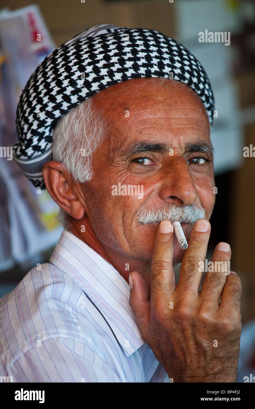 Kurdish Iraqi man in Dohuk, Kurdistan, Iraq Stock Photo - Alamy