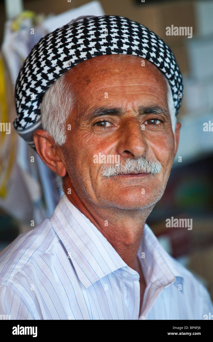 Kurdish Iraqi man in Dohuk, Kurdistan, Iraq Stock Photo - Alamy
