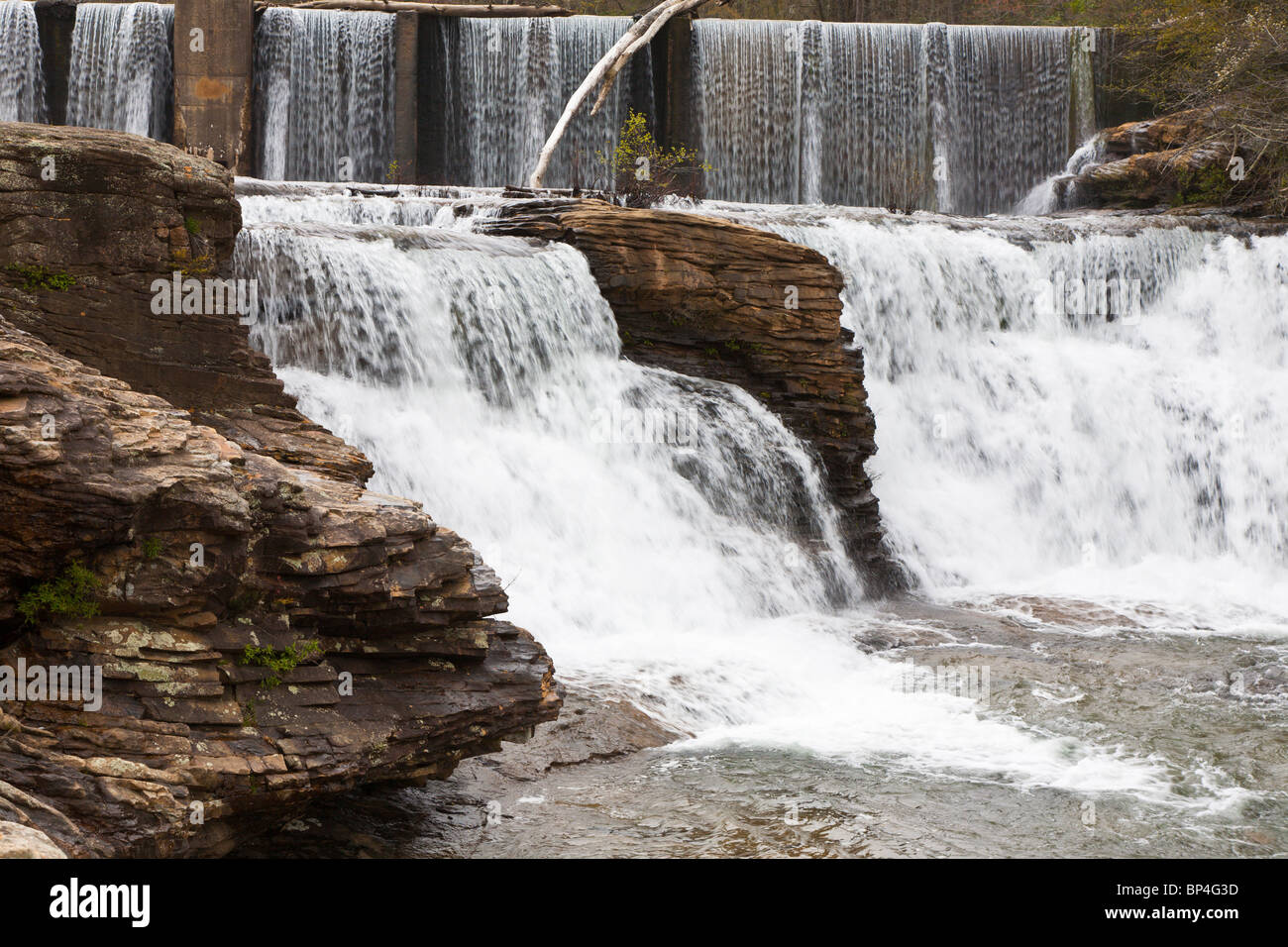 Fort Payne, AL - Apr 2009 - Waterfall in DeSoto State Park at Fort ...