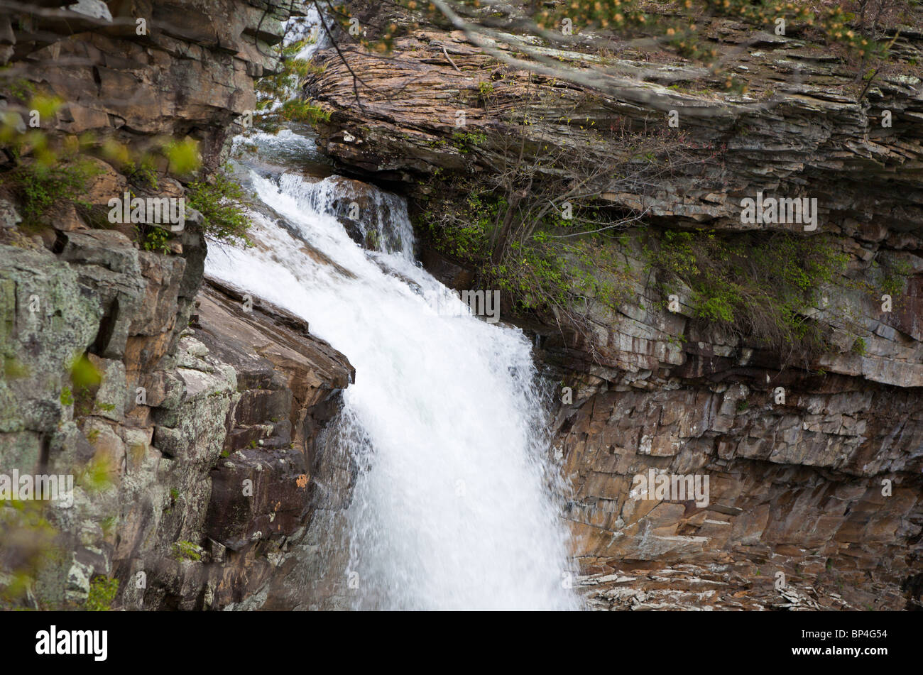 Fort Payne, AL - Apr 2009 - Waterfall in DeSoto State Park at Fort ...