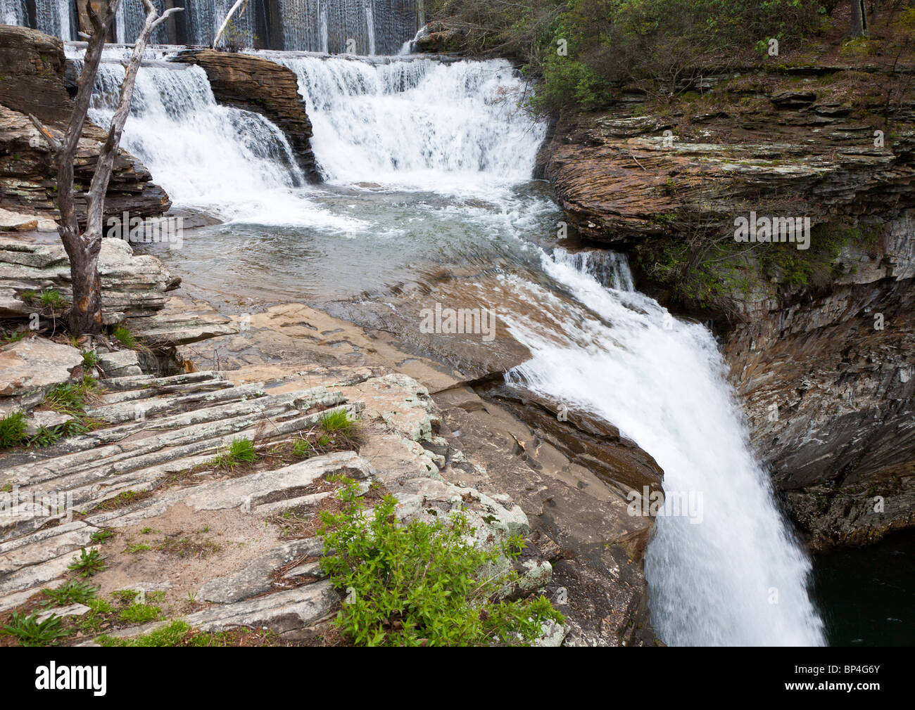 Fort Payne, AL - Apr 2009 - Waterfall in DeSoto State Park at Fort ...